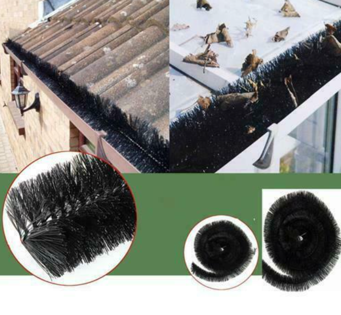 4m Gutter Guard Gutter Brush Leaf Guttering Drain Down Pipe Block Prot ...