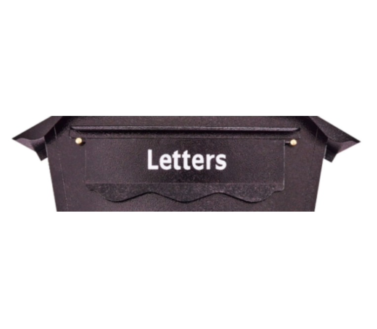 Large Wall Mounted Metal Mail Box Lockable Letter Post Outdoor With Ke ...