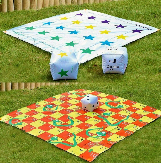 Outdoor 2 In 1 Inflatable Giant Snakes Ladder Garden Kids Tangled Twis ...